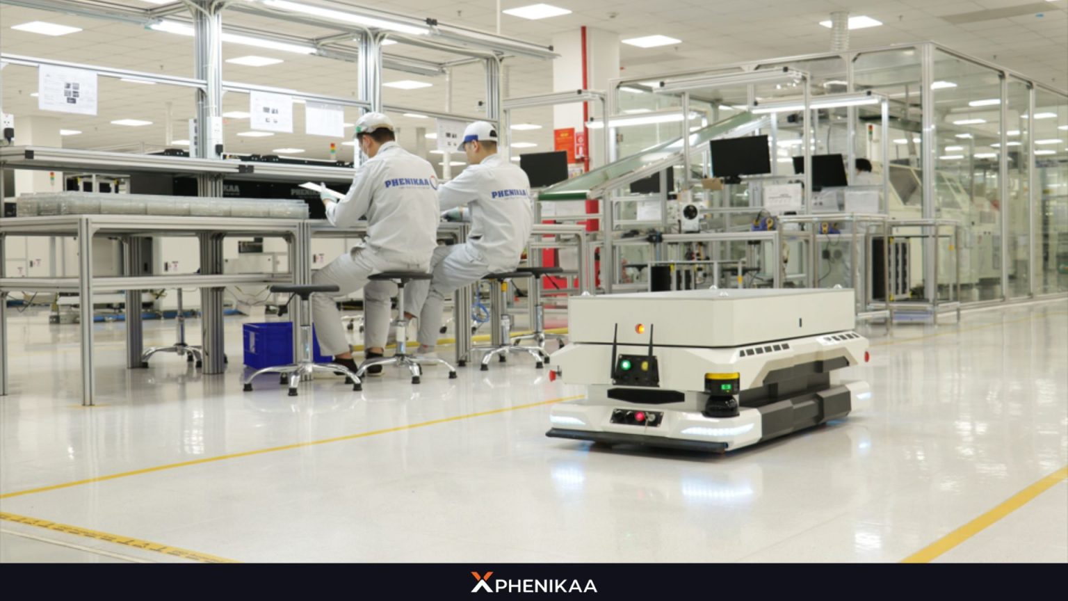Phenikaa-X’s AMR working in factory