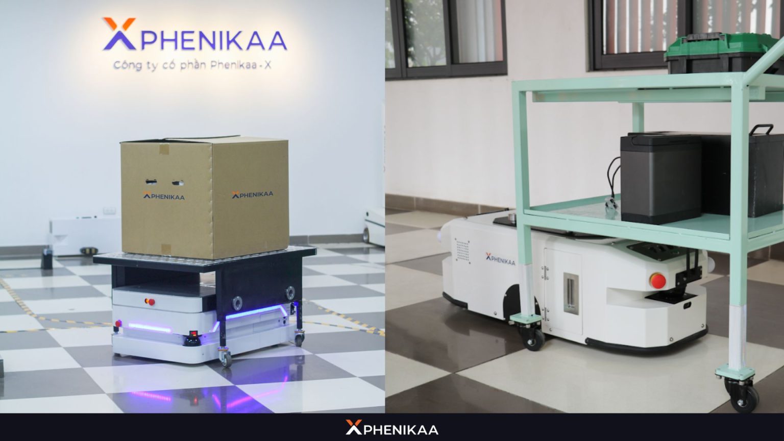 AMRs are commonly used for transport in factory and warehouse