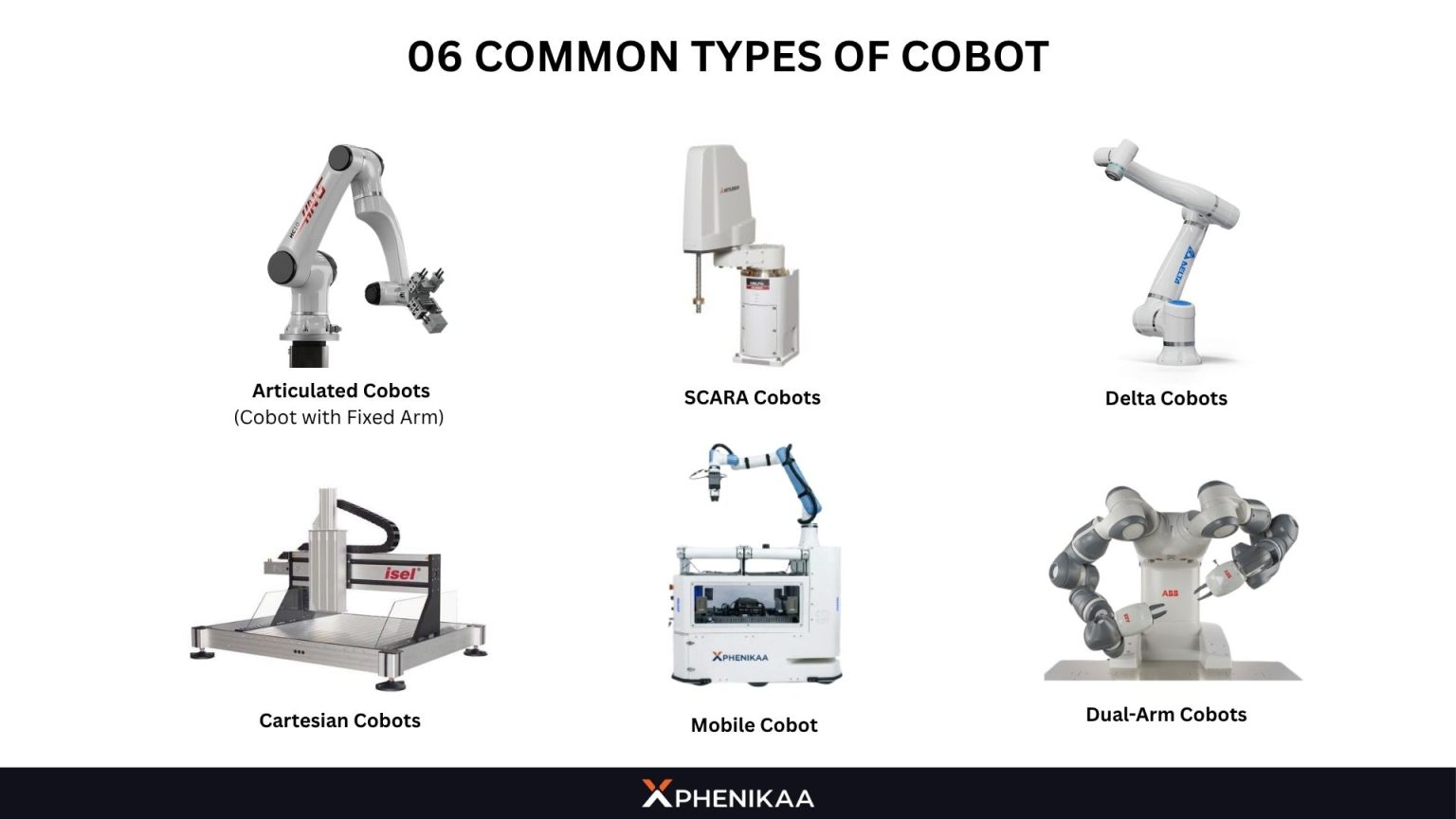 Common types of cobot